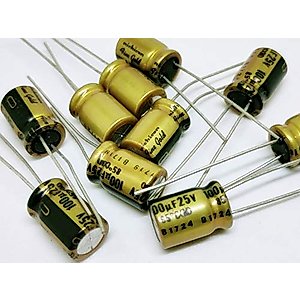 10PCS 100uF 25V Nichicon FG (Fine Gold) Audio Grade, 85 Degree high Temperature Capacitor 8x11.5 mm for high-end Audio