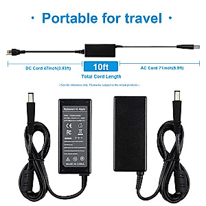 Laptop AC Charger 65W watt AC Power Adapter 19.5V 3.34A for Dell Latitude E5440 E5470 7480 E6540 E7440 E7450 E7250 E6440 E6430 7490 7290 5490 5590 5290 Inspiron 15-5000 15-3000 Power Supply Cord