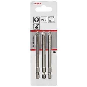Bosch 2607001583 Extra Hard Screwdriver Bit for Pozidriv Cross Head Screws