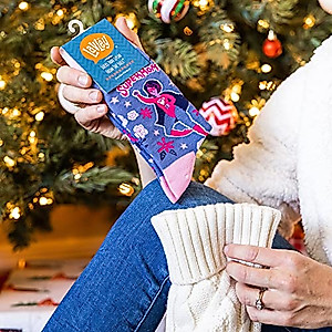 Lavley Funny Mom Socks - Gifts For Moms, New and Expecting Mothers, Grandma, Mother's Day and Christmas Stocking Stuffers (Supermom)