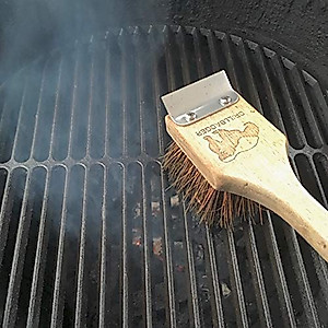 GRILLBADGER. The Safer Grill Cleaning Brush. All Natural. No Metal bristles.