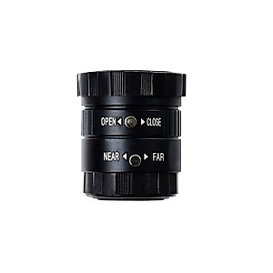 Waveshare Industrial Wide Angle Lens with 6mm Focal Length 63° Field Angle and CS-Mount Compatible with Raspberry Pi HQ Camera