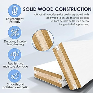 ARKHJEM Glass Sliding Barn Door 36''x84'' Sturdy Barn Door Slabs, Assembly Needed, Barn Doors for Home 5 Panel of Frosted Glass Easy Installation for Living Room Bathroom (No Hardware Include)