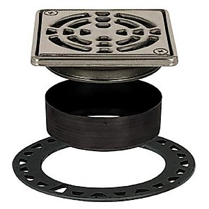 Schluter Kerdi-Drain Grate Kit, 4" Stainless Steel Finish