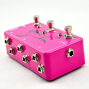 New Three Way Switch Pedal-Guitar Loop Pedal Switch Board-True Bypass- Guitar Effects pedal switch For Electric Guitar Guitar Parts Accessories Brown