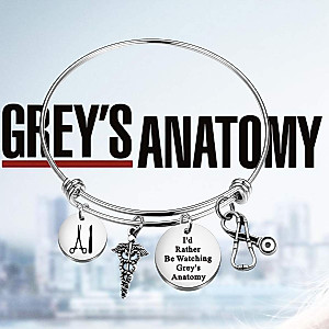 ENSIANTH I’d Rather Be Watching Bracelet Gift for for Fans You are My Person Gift (Anatomy BR)