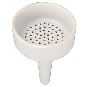 Buchner Funnel, 15cm - Porcelain - Straight Sides, Perforated Plate - Eisco Labs