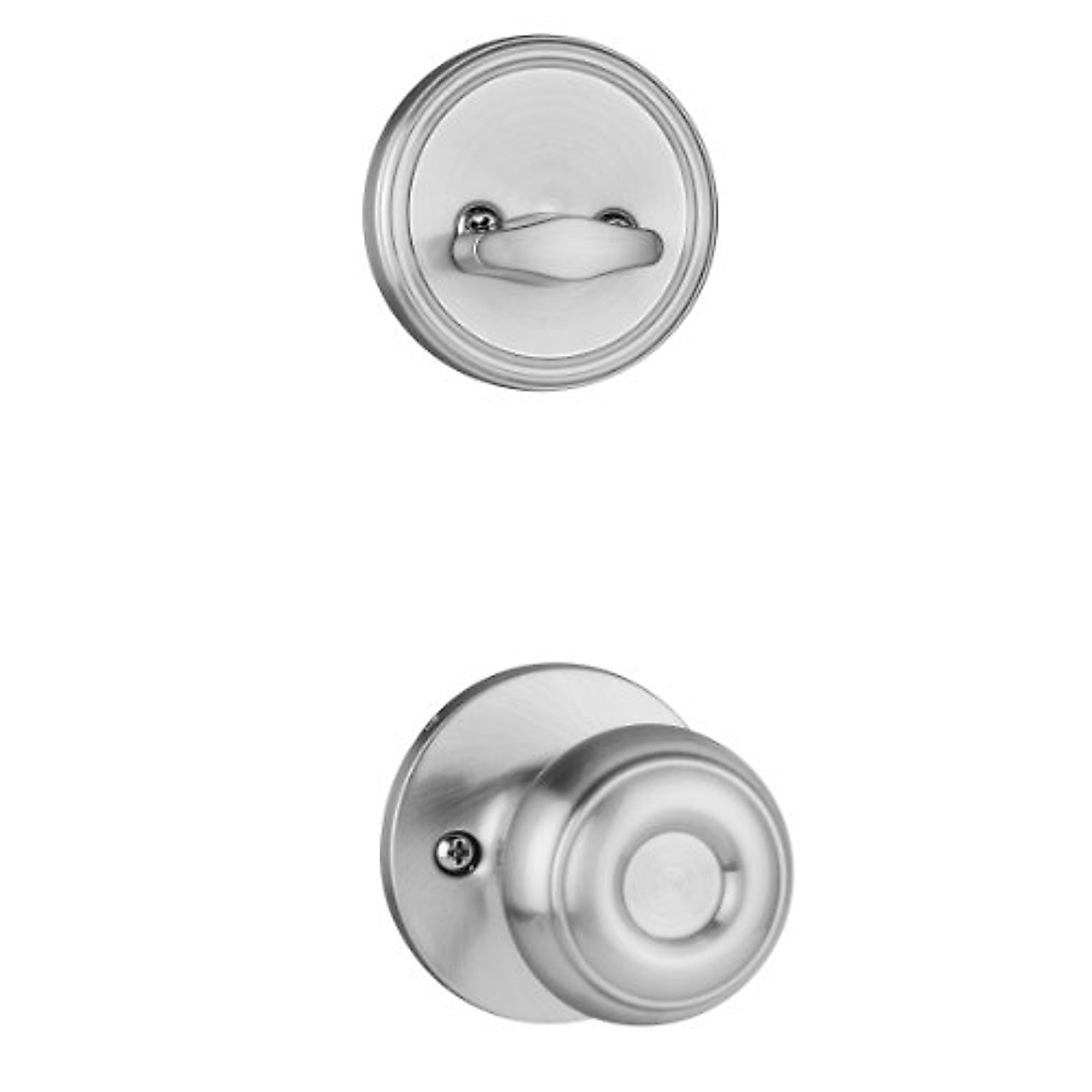 Dynasty Hardware RID-SIE-100-US15 Ridgecrest Front Door Handleset, Satin Nickel with Sierra Knob