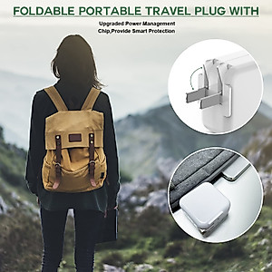iPad Charger iPhone Charger, 2-Pack 【Apple MFi Certified】 12W Charger iPad Foldable Portable Travel Plug with 3.3FT Lightning Cable Compatible with iPhone, iPad, iPad Mini 1/2/3/4/5, iPad Air 1/2/3