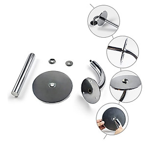 Anneome 3pcs Roll Shopping Bag Bracket Storage Stainless Steel Consumables