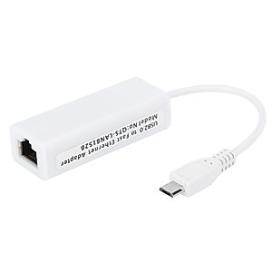 Zopsc-1 Ethernet Adapter Micro USB to RJ45 Network Card Adapter Micro USB to RJ45 Ethernet Port for Raspberry Pi Zero 1.3W Motherboard