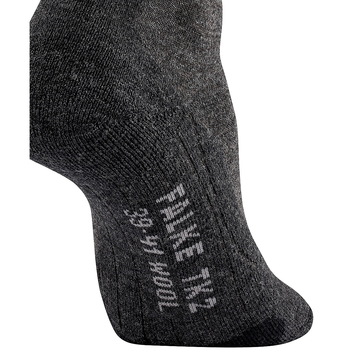 FALKE Women's TK2 Explore Wool Hiking Socks, Mid Calf, Medium Padding, Athletic, Breathable Quick Dry, Merino Wool, Grey (Smog 3150), 5-6, 1 Pair