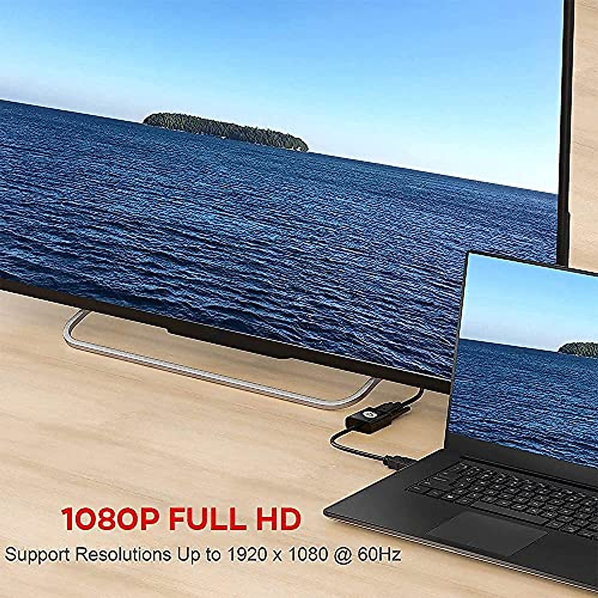 WE LOVE TEC HDMI to VGA (Black) HDMI Male to VGA Female Adapter Compatible with Laptop, Desktop, Computer, PC, Projector, HDT, Monitor, Chromebook and More, 5-Pack