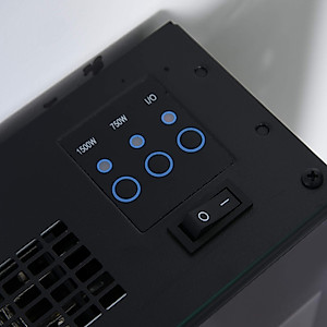 HOMCOM 28.5" 1500W Electric Wall-Mounted Fireplace with Flame Effect, 7 Color Background Light, Black