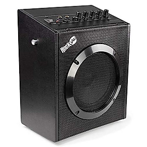 RockJam 20 Watt Electric Guitar Amplifier with Headphone Input, Three-Band EQ, Overdrive & Gain Power (RJ20WAR2)