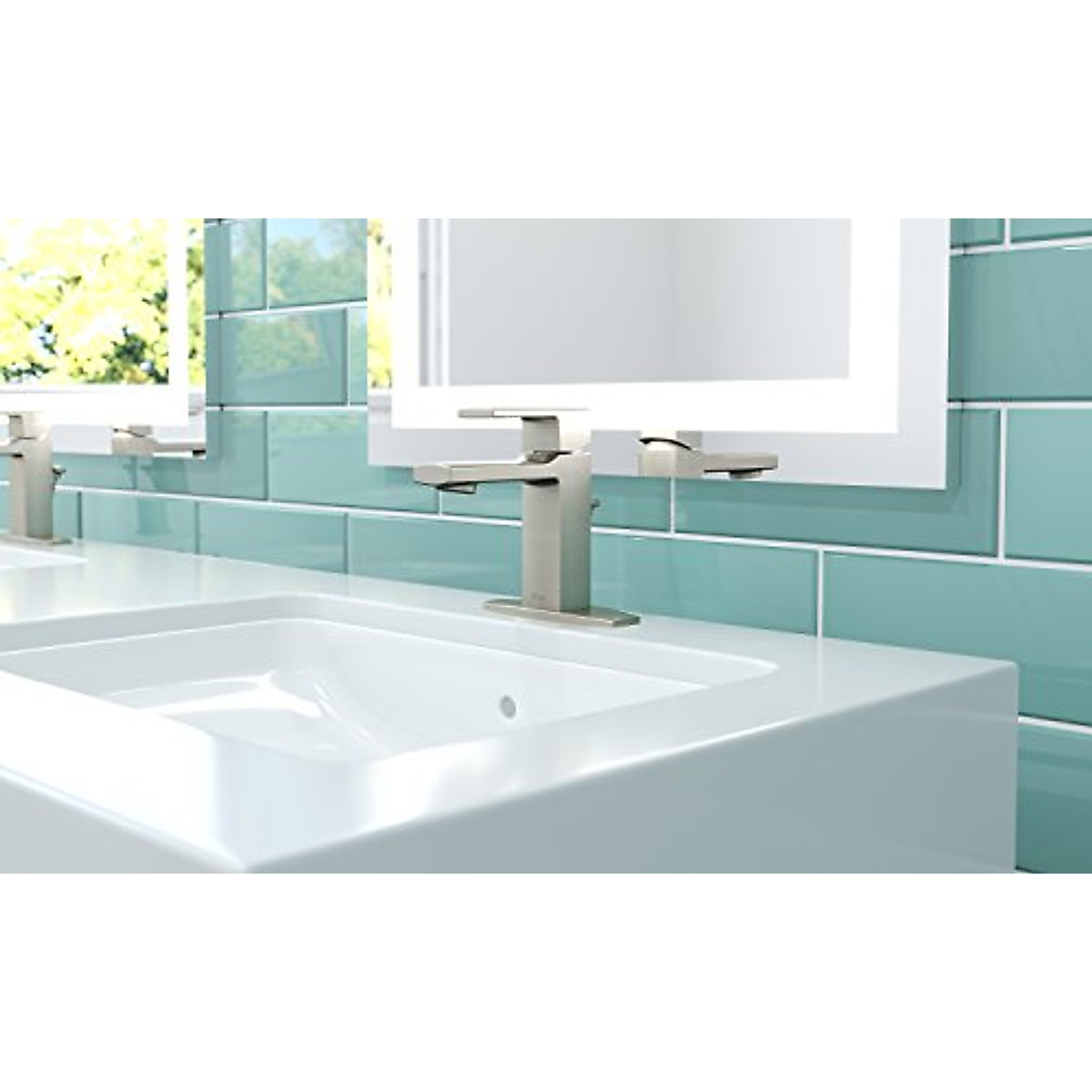 Pfister 961-230J Deckard Deckplate for 1-Handle Bathroom Faucet, 1 Count (Pack of 1), Matte Black