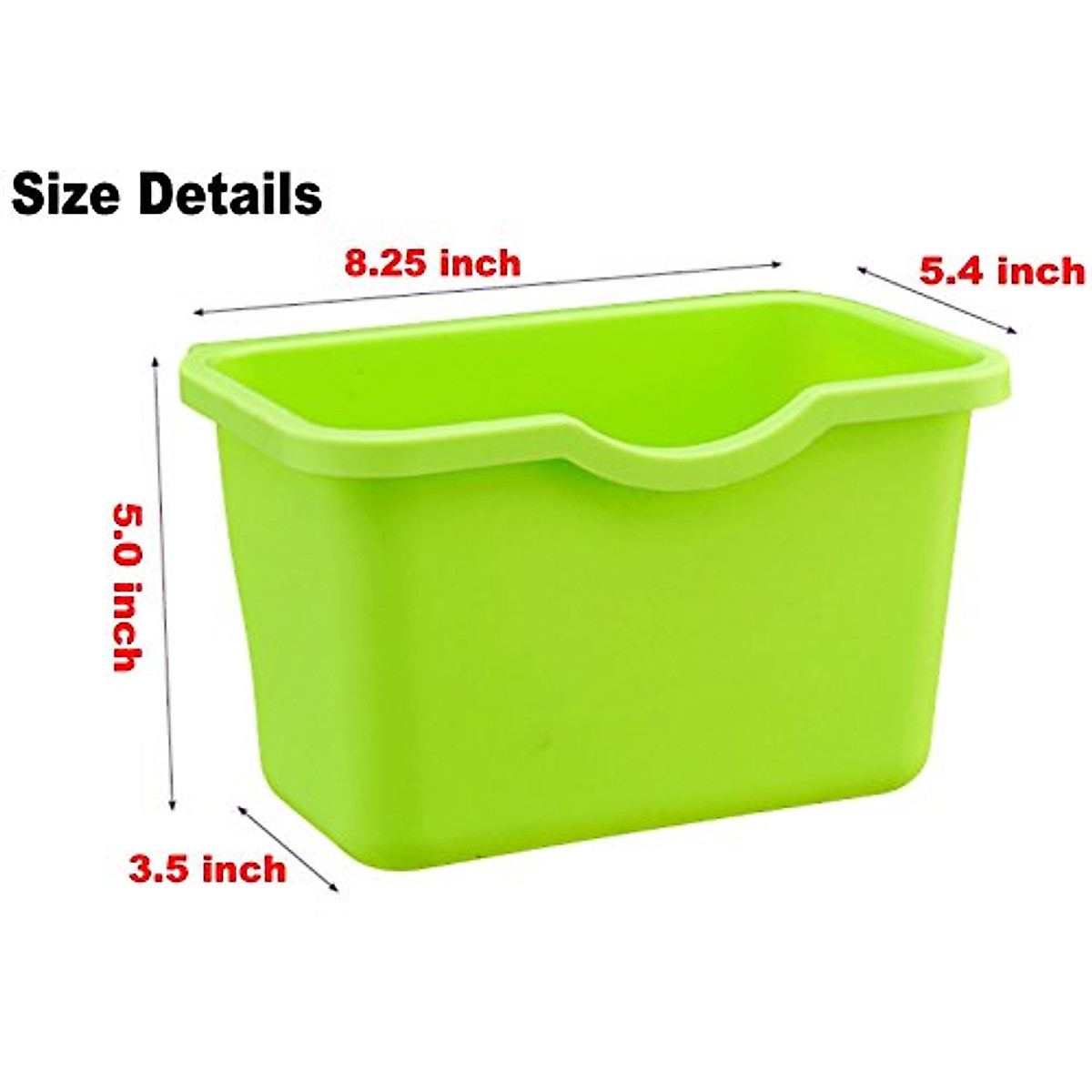 Hanging Kitchen Recycle Waste Bin, sunliveus 3 Pack Multipurpose Little Plastic Garbage Bowl Kitchen Bathroom Trash Can Cabinet Container Compost Bin for Office Home Drawers Storage Organize, Grey