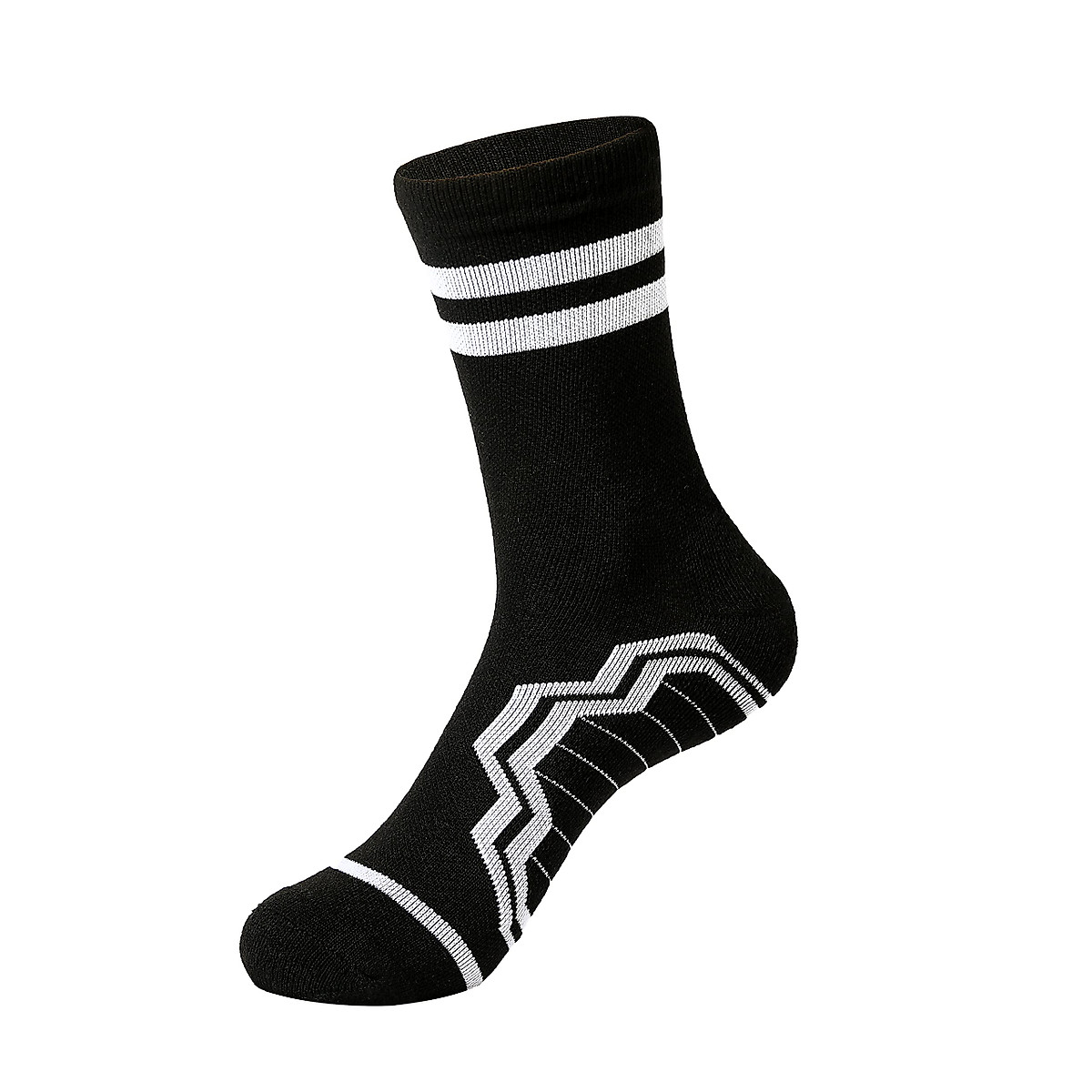 Performance Crew Socks - Moisture Wicking Control Comfort Fit Cushioned socks with Arch Compression 3-Pairs…