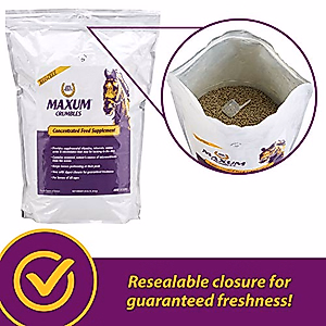 Horse Health Maxum Crumbles Concentrated Feed Supplement for Horses, Provides a Wide Range of Beneficial nutrients for Today's Equine Athlete 25 Pound