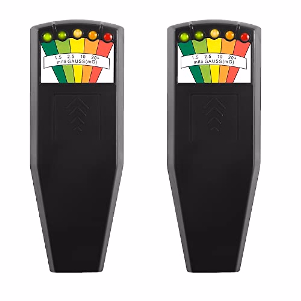 2 PCS LED EMF Meter Magnetic Field Detector Ghost Hunting Paranormal Equipment Detector Portable EMF Reader Tester for Home EMF Inspections, Office & Outdoor Ghost Field Monitor Counter