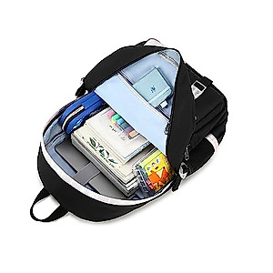 Allviper Cute Girls Backpack Bookbag for Teen Students Knapsack Women Casual Daypack Black