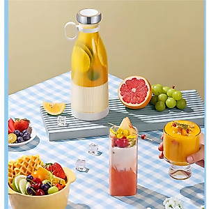 blender portable,fresh juice blender,personal blender (350ml, Deluxe Edition (pink))