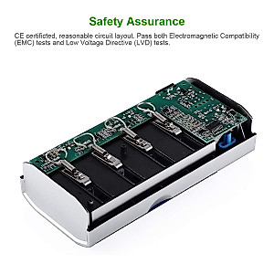 EBL Smart Battery Charger for C D AA AAA 9V Ni-MH Ni-CD Rechargeable Batteries with Discharge Function & LCD Display