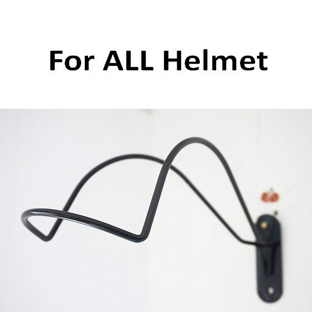 Strong Iron Rack for Electronic Helmet Wall Mounted | Helmet Storage Display | Helmet Collection Wall Hanger Stand | No Helmet