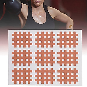 Niiyen Cross Kinesiology Tape, 10Pcs/Set Elastic Spiral Cross Kinesiology Tape Physical Therapy Cross Tapes, Sports Tape Intramuscular Effect Patch Ventilation(Skin Color)