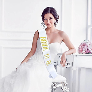 EOUYT 12 Pack Funny Bachelorette Party Sashes 1 White Bride to be Sash and 11 Black Bride Tribe Sashes for Bachelorette Party,Bridal Party and Bridal Shower