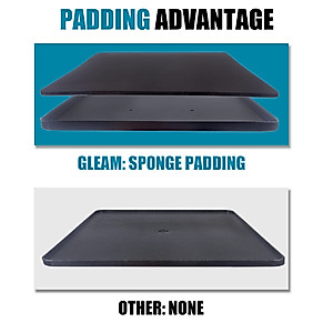 GLEAM Projector Stand Stronger Support Large Tray with Phone Clip 15.5in(L) x 11.5in(W) Height from 24in to 40in for Laptop, Projector, DJ