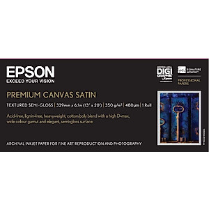Epson Premierart 13 Inch x 20 Feet Water Resistant Canvas (SP91220)