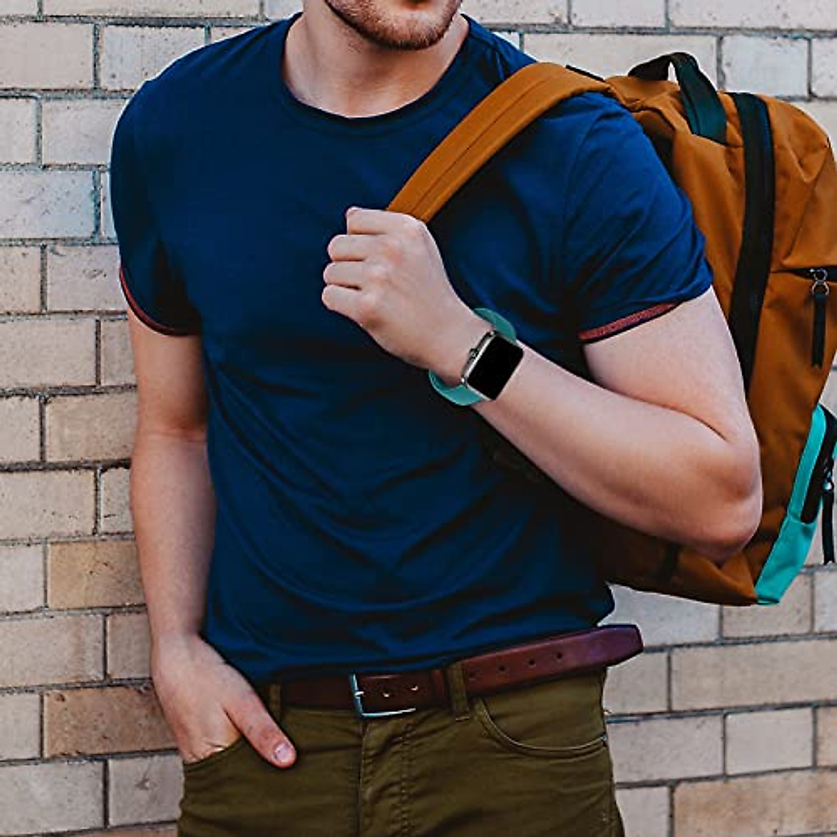 RuenTech Bands Compatible with SKG Smart Watch Band, Soft Silicone Quick Release Replacement Straps for SKG-V7 Smart Watch (8-Pack)