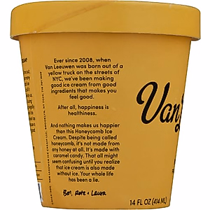 Van Leeuwen Premium Honeycomb French Ice Cream, 14 oz (Frozen)