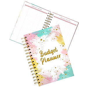 CAGIE Budget Planner 2024 - Budget Planner and Monthly Budget Book, Financial Planner Budget Book with 12 Pockets, Expense Tracker Notebook, Budget Book Planner for 2024, A5, Pink Budget Planner