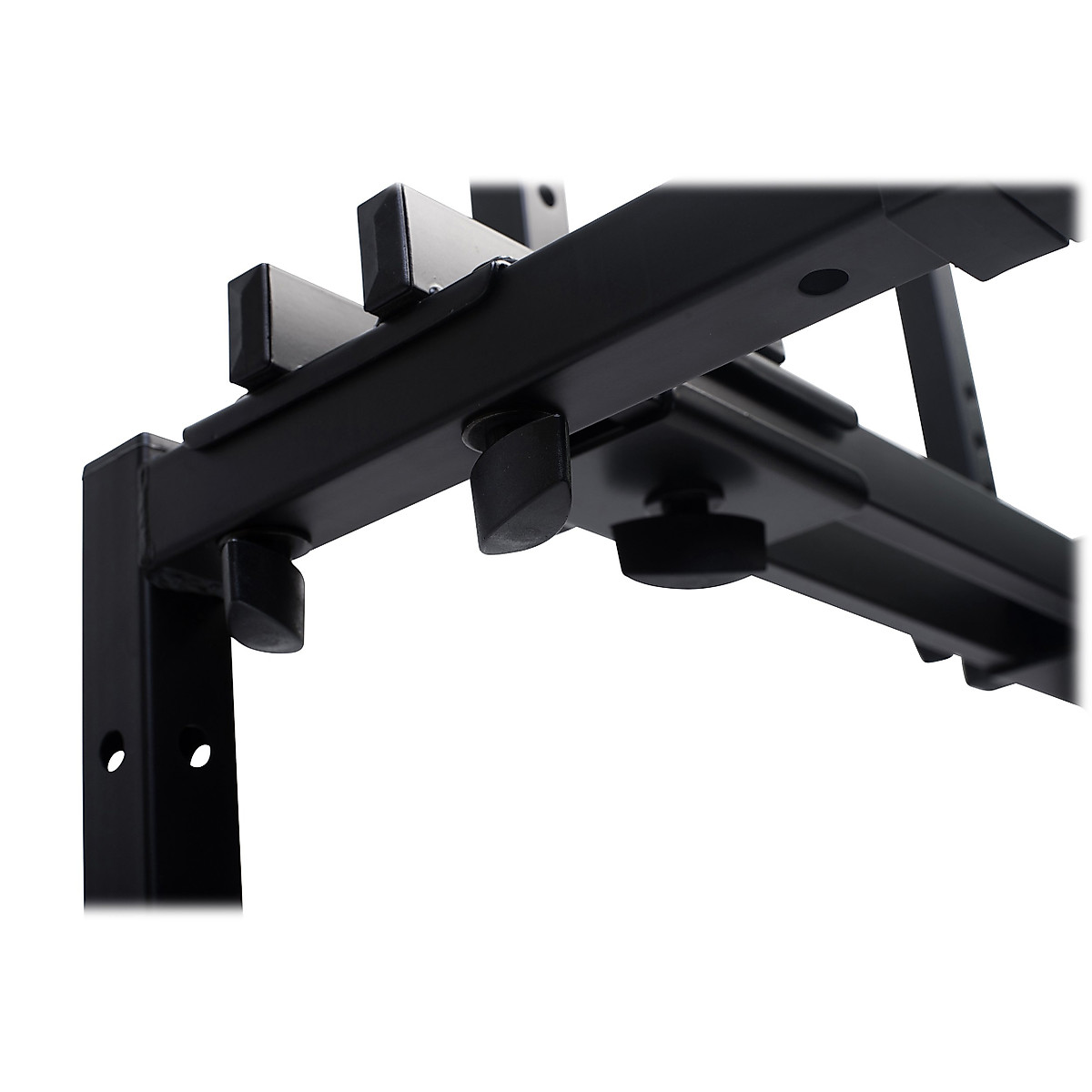 Griffin Double Piano Keyboard & Laptop Stand 2 Tier/Dual Portable Studio Mixer Rack for Turntables, DJ Coffins, Speakers, Digital Audio Gear & Music Equipment | Folding Stage Mount Multi Platform