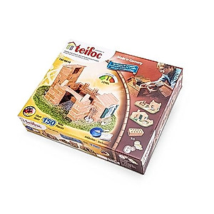 Teifoc Beginner Brick and Mortar Construction Set, 149 Building Blocks, Erector Set and STEM Building Toy