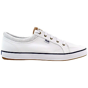 Keds Center Lace Up, Sneaker Womens, White Chambray, 7.5 Medium