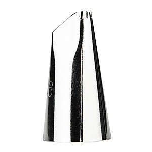 Restaurantware Pastry Tek Piping Tip 1 Reusable Ruffle Icing Tip - #86 Dent-Resistant Stainless Steel Pastry Tip Dishwasher-Safe Decorate Cupcakes Cakes or Cookies