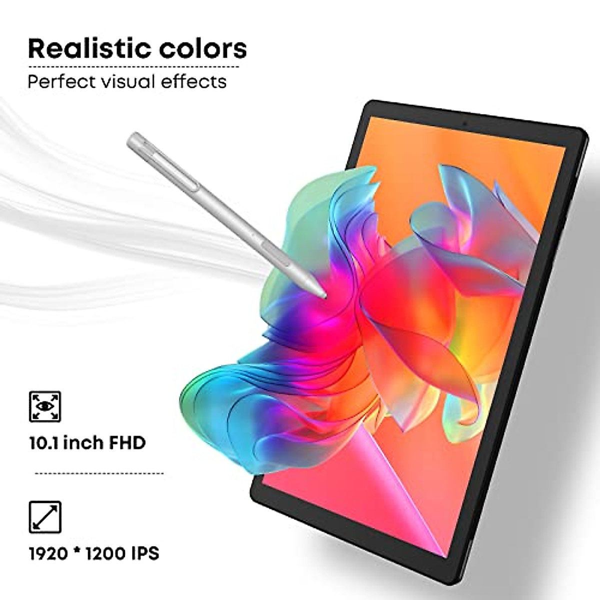 CHUWI Android 11 Tablet 10.1 Hipad X, 6GB RAM 128GB ROM Tablets, 512G Expand, 4G LTE Unlocked | Octa-Core | 8+5MP Camera | 7000mAh | 1920 * 1200 | BT 5.0 | 2.4+5G WiFi | GPS | TF Card