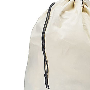 Woolite Heavy Duty Canvas Handle Carrying Strap Laundry Bag, Beige