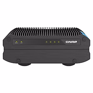 QNAP TS-i410X-8G-US 4 Bay High-Speed fanless Industrial NAS with dual-10GBe, Intel Atom CPU, 8GB DDR4 Memory and 2.5GbE (2.5G/1G/100M) Network Connectivity (Diskless)