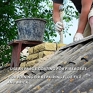 Rutland Dry Mix 211 Refractory Mortar, Masonry & Fire Brick Cement, No Heat Cure Required, Dark Gray, 2550F, 10 lb Pail