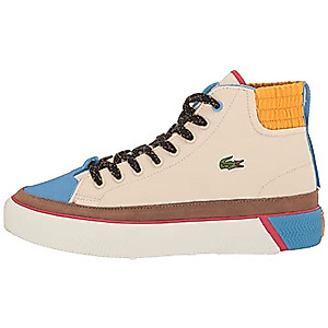 Lacoste Infant's Gripshot Milieu, Off White/Yellow, 44CUI0005-HT3, 5