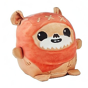 Star Wars Cuutopia 10-inch Ewok Plush, Soft Rounded Pillow Doll, Collectible Gift for Kids & Fans Ages 3 Years Old & Up