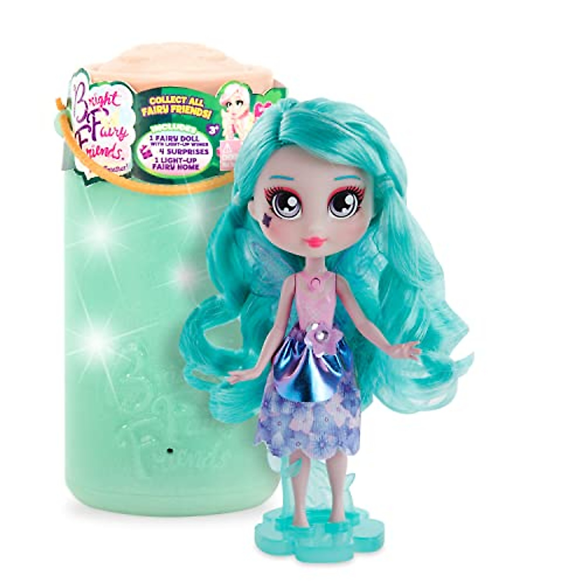 Bright Fairy Friends BFF Doll with Night Light & Multi-Colored Fairy Lights | Collectible Dolls for Girls Age 3