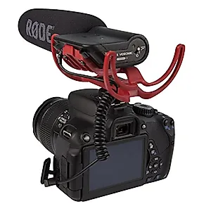 Rode VideoMic Microphone Pack with Rycote Lyre Mount, Boom Pole, Screw Adapter and Extension Cable