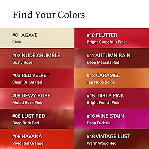 Melixir Vegan Lip Butter, Mothers Day Gifts, Wine Stain(Tinted) (+17 more colors) 0.13oz, Bee Free, Petrolatum Free, Deep Nourishing Plant-Based Vegan Chapstick