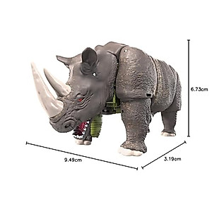 Transformers Toys Generations War for Cybertron: Kingdom Voyager WFC-K27 Rhinox Action Figure - Kids Ages 8 and Up, 7-inch