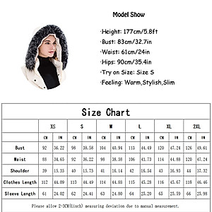 Obosoyo Women's Hooded Thickened Long Down Jacket Maxi Down Parka Puffer Coat (White, S)